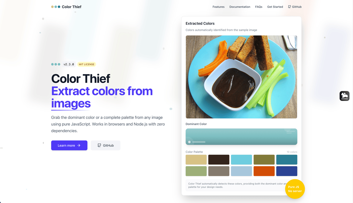 Color Thief - Color Palette Generator by Landin AI | Landin.ai